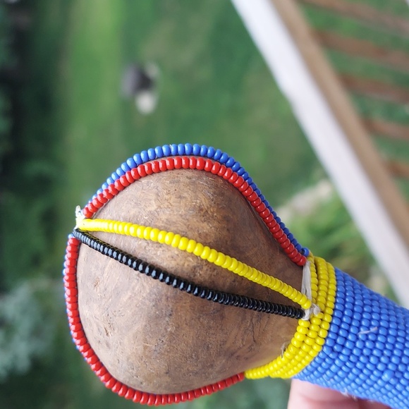 Accents | Authentic African Maasai Warrior Beaded Rungu Weaponclub Hand ...
